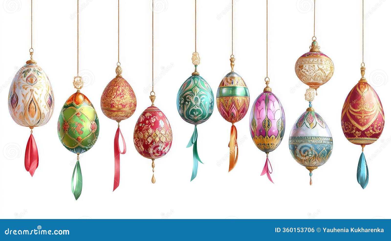 Vibrant Nowruz Ceiling Decorations Stock Illustration - Illustration of ...