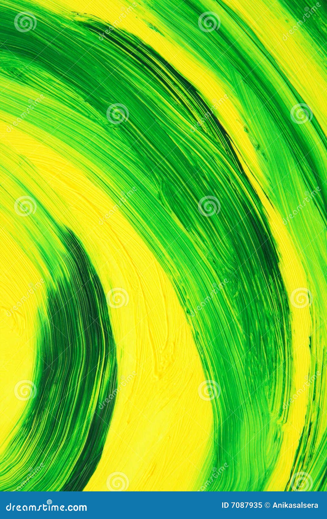 Vibrant Oil-painted Abstract Curves Stock Illustration - Illustration ...