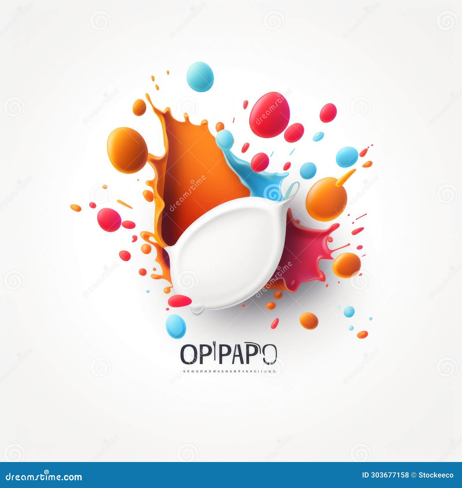 Vibrant Oops Design: Oppapro with Color Splash and Explosive ...