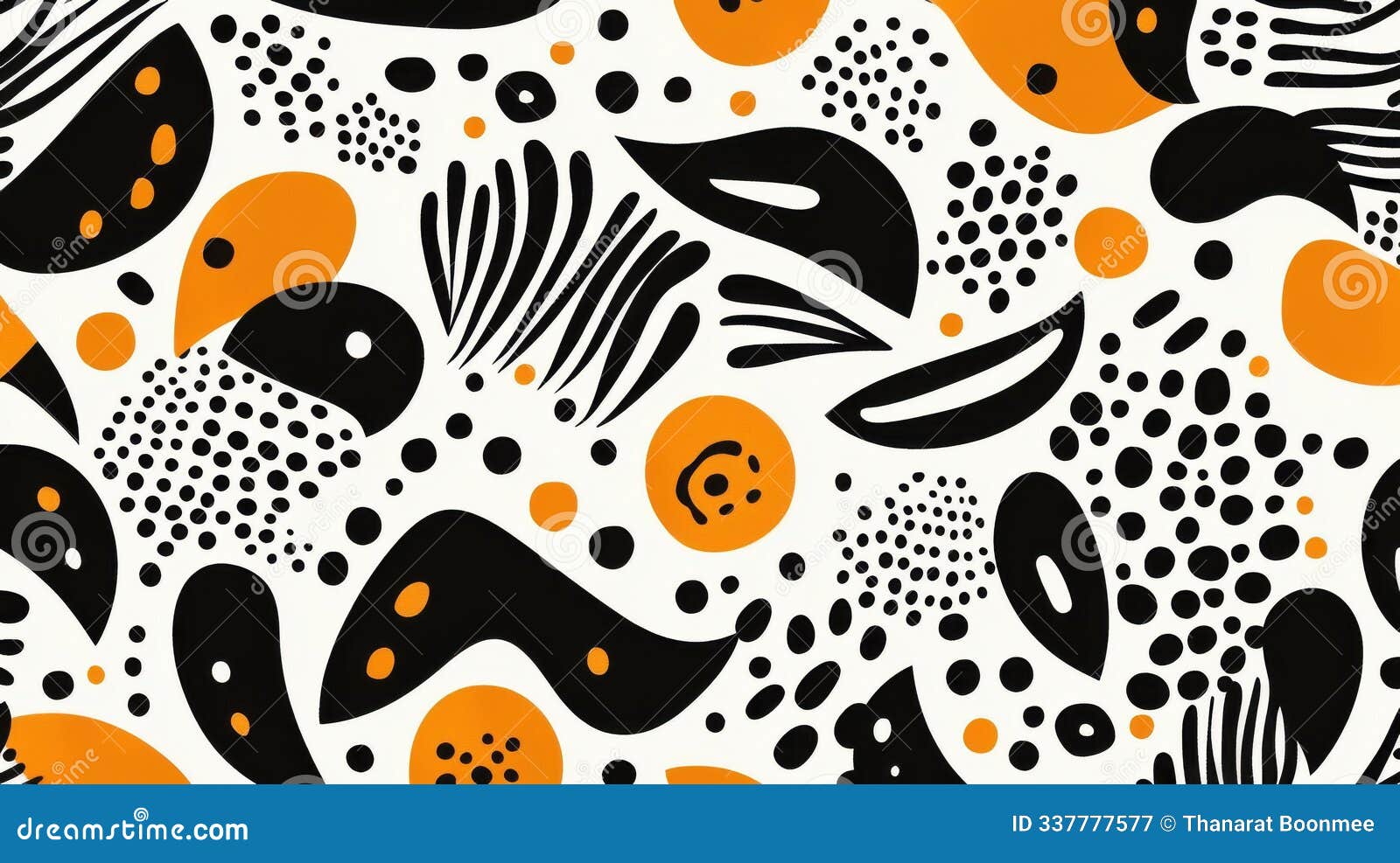 Vibrant Orange Abstract Background Featuring a Boomerang Pattern ...