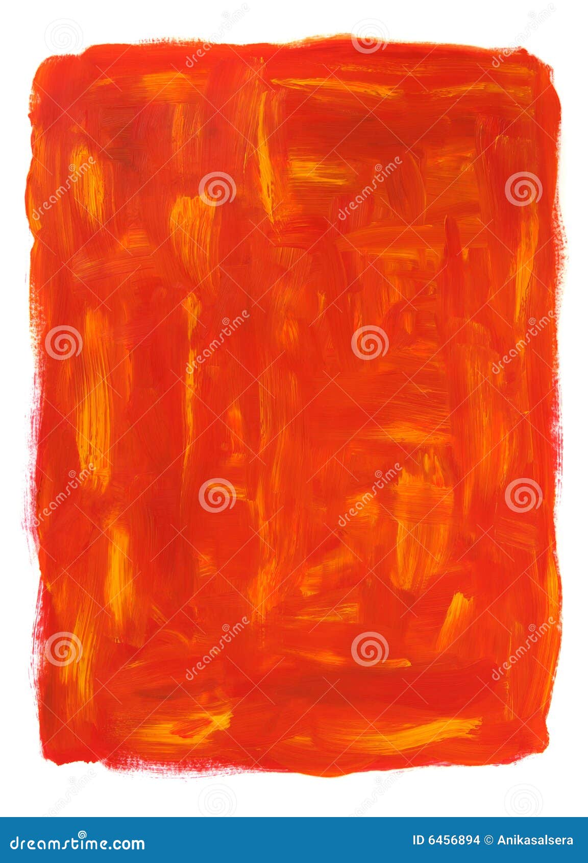 Vibrant Orange Abstract Oil Painting Stock Illustration - Illustration ...