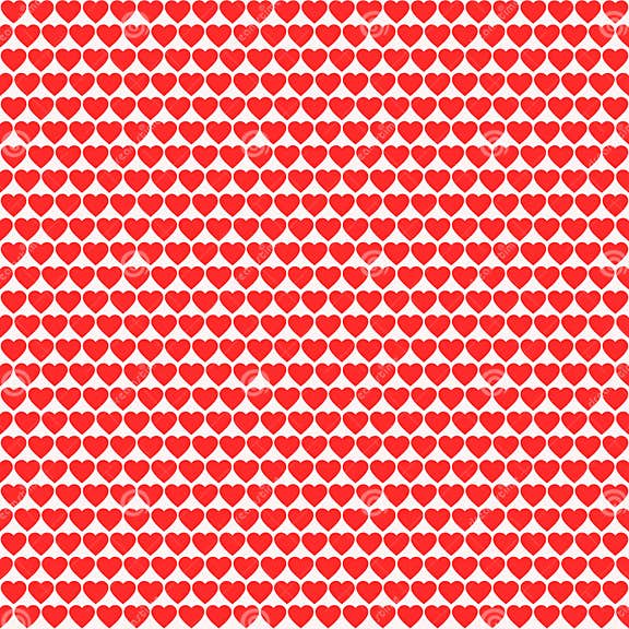 Vibrant Orange Heart Pattern Background, Seamless Background Stock ...