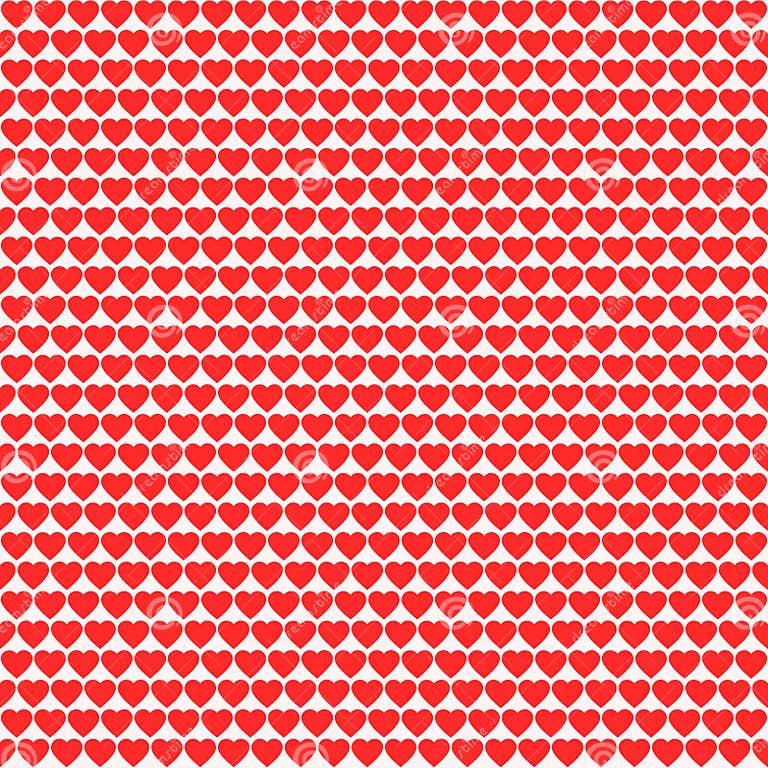 Vibrant Orange Heart Pattern Background, Seamless Background Stock ...