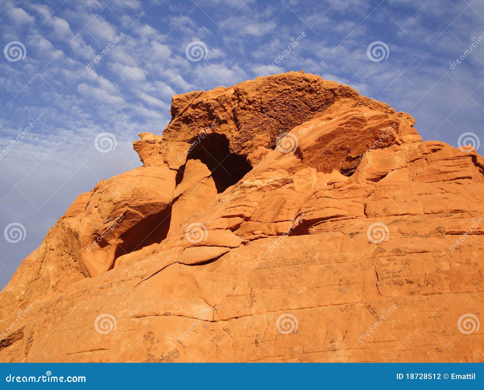 Vibrant Orange Rock stock photo. Image of daytime, vibrant - 18728512