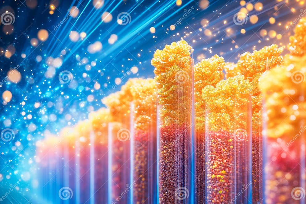 Vibrant Overhead Display of Colorful Artistic Elements Stock Photo ...