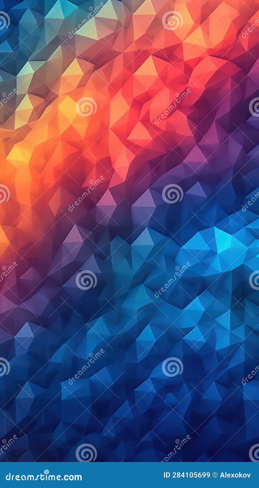 Vibrant Overlapping Shapes Abstract Artwork. Stock Illustration ...