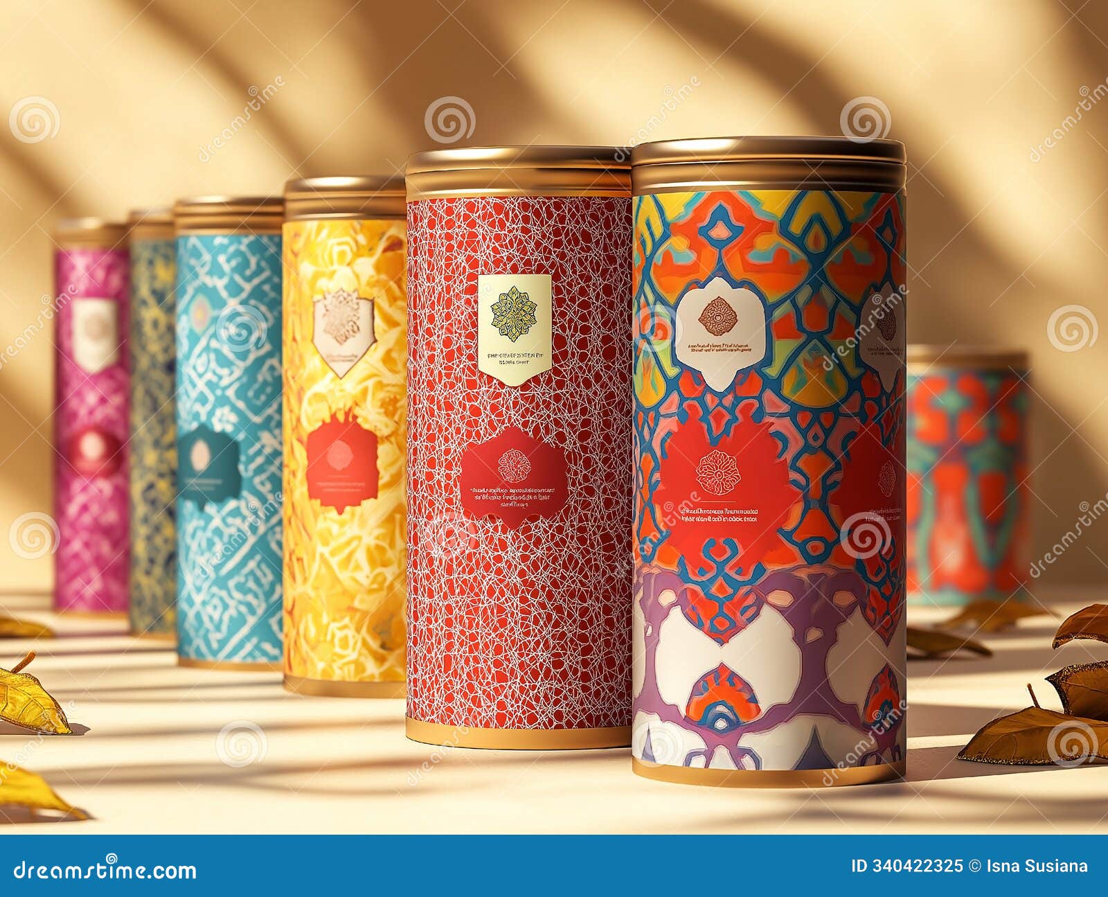 Vibrant Packaging Design with Colorful Patterns for Premium Products ...