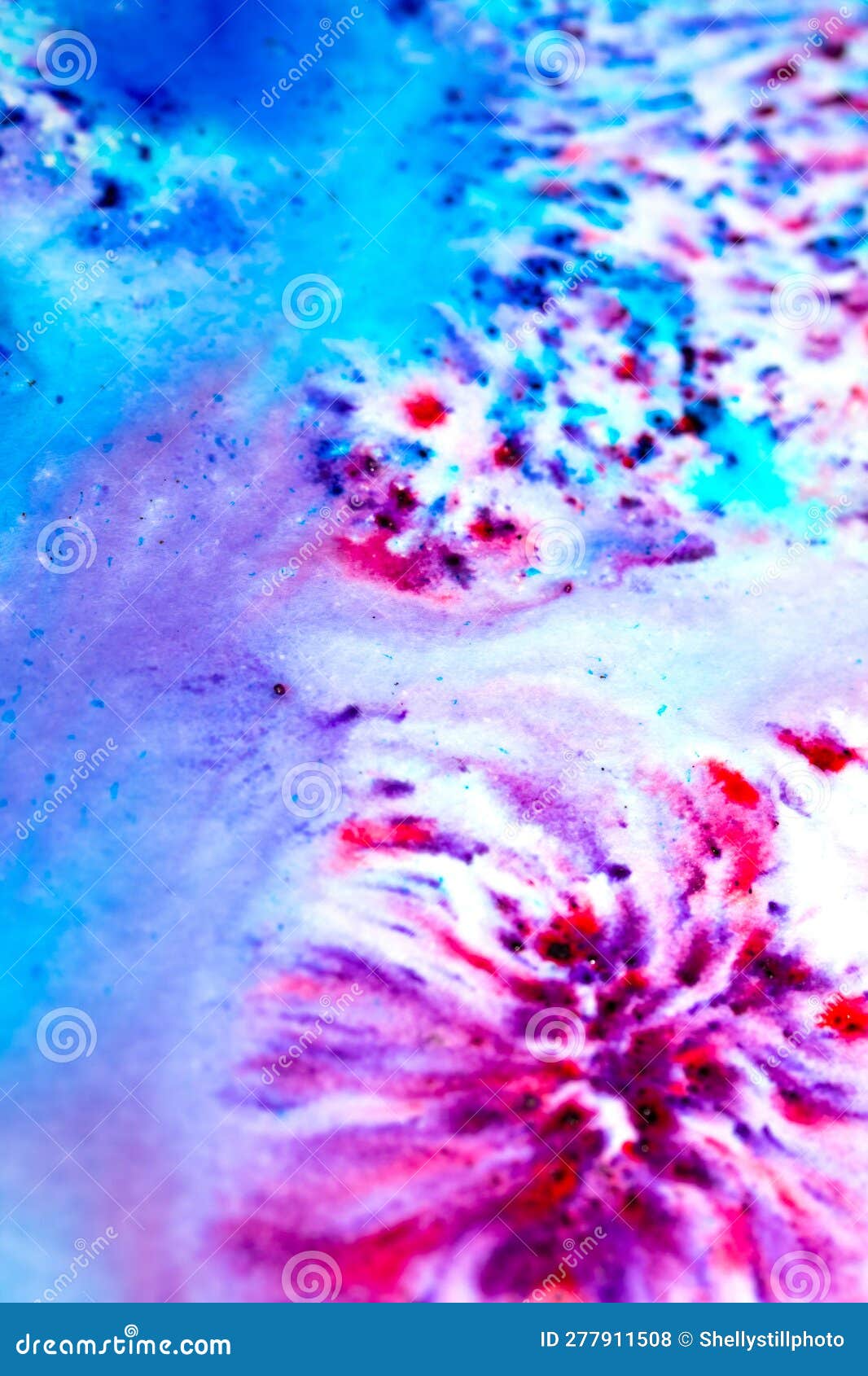 Vibrant Paint Powder and Splashes in Watercolour Painting Exploding ...