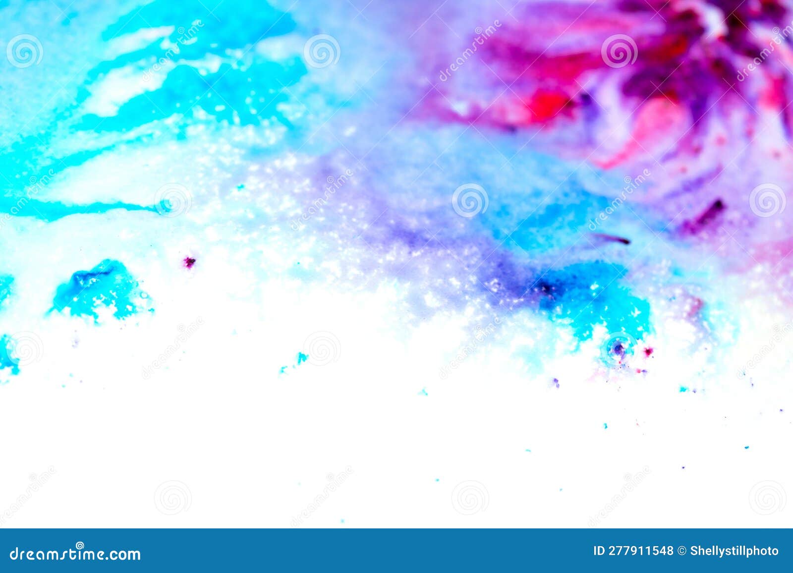 Vibrant Paint Powder and Splashes in Watercolour Painting Exploding ...