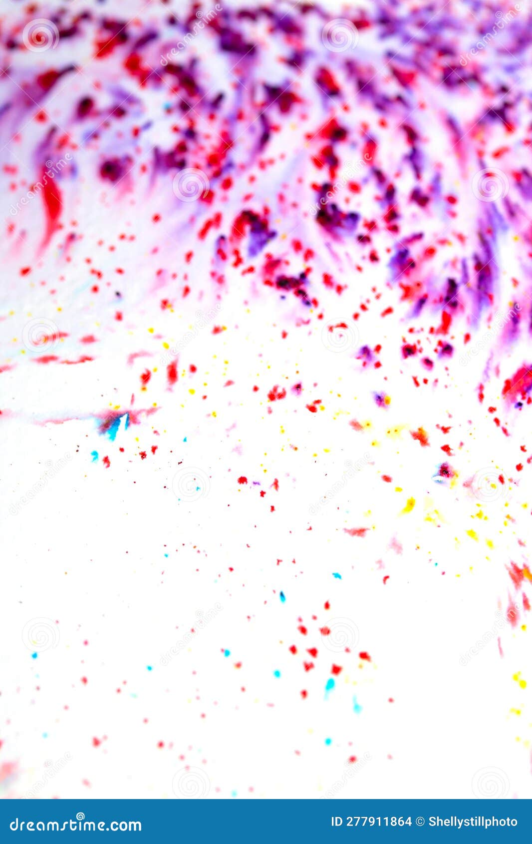 Vibrant Paint Powder and Splashes in Watercolour Painting Exploding ...
