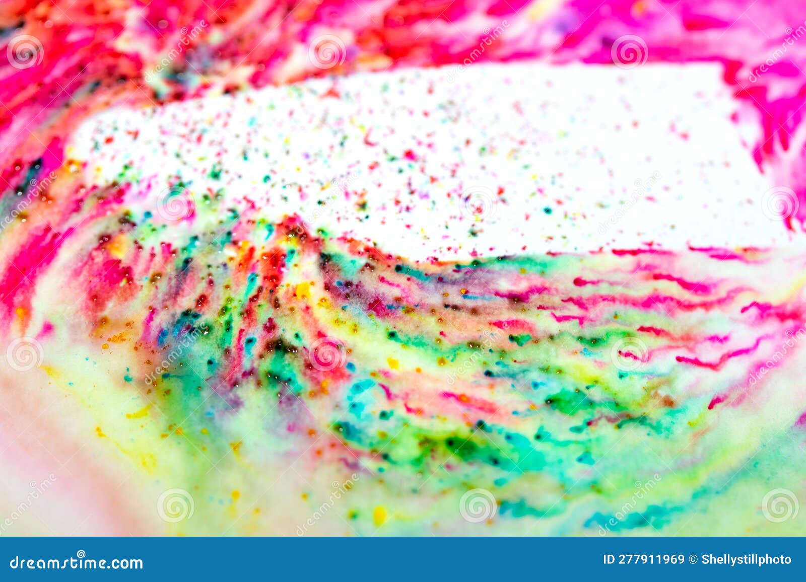 Vibrant Paint Powder and Splashes in Watercolour Painting Exploding ...