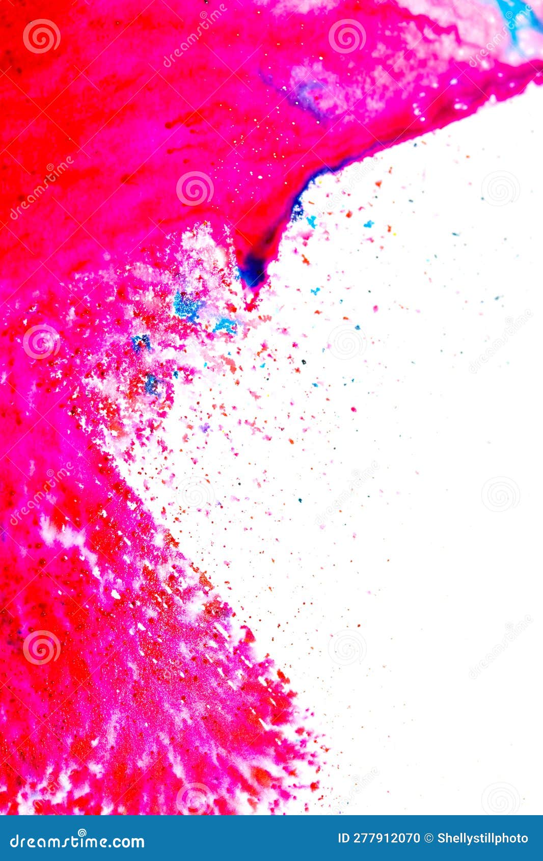 Vibrant Paint Powder and Splashes in Watercolour Painting Exploding ...