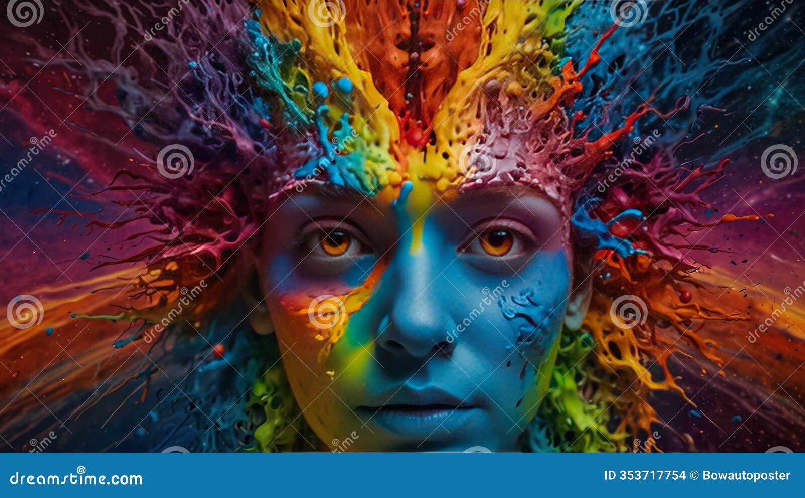 A Vibrant Panoramic Exploration of the Left and Right Brain Hemispheres ...