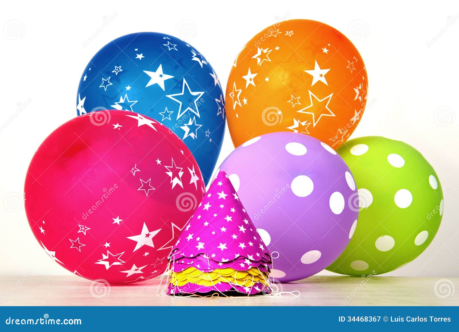 Vibrant party items stock image. Image of background - 34468367