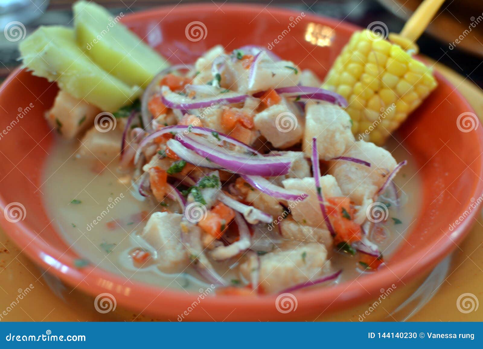 Peruvian Ceviche Dish Royalty-Free Stock Photography | CartoonDealer ...