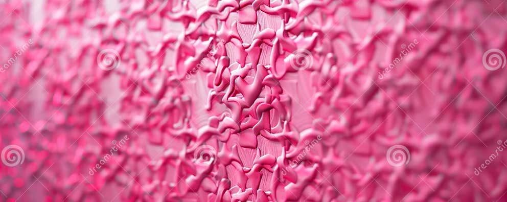 A Vibrant Pink Background with a Pattern of Interlocking Lines, Adding ...