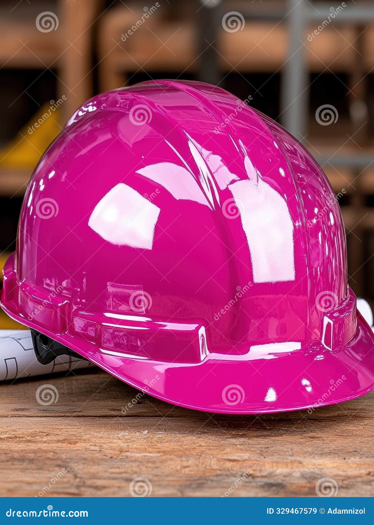 Pink Hard Hat Vector Illustration | CartoonDealer.com #66111144