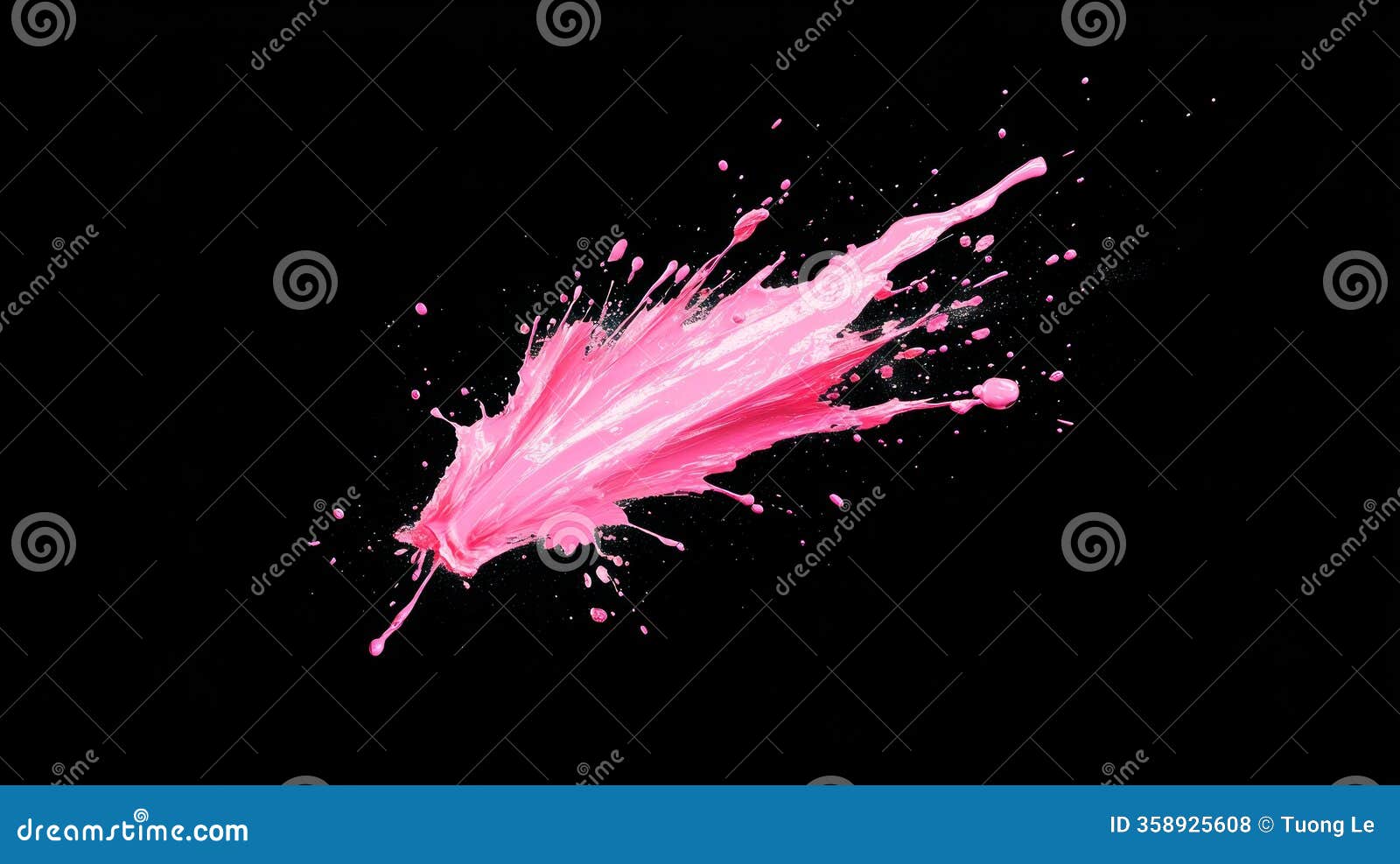 Vibrant Pink Paint Splatter Abstract Background with Explosive Dust on ...