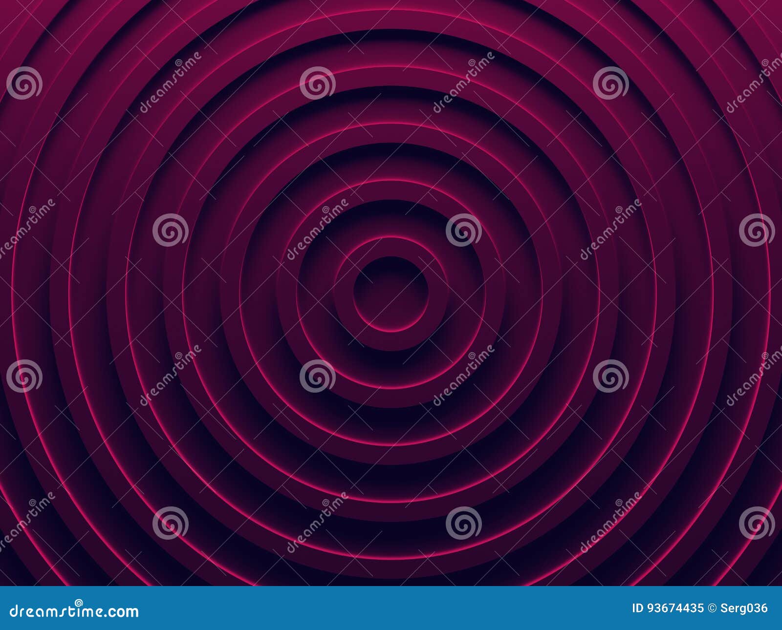 Vibrant Pink Rings. Abstract Background Stock Illustration ...