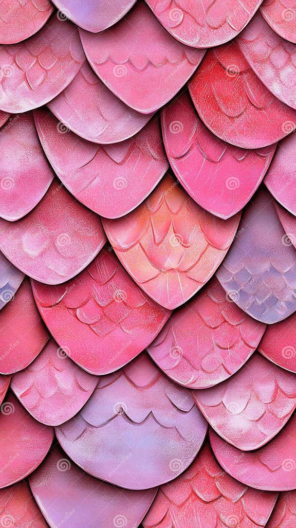 Textured Pink Scale Pattern for Background Design Stock Illustration ...