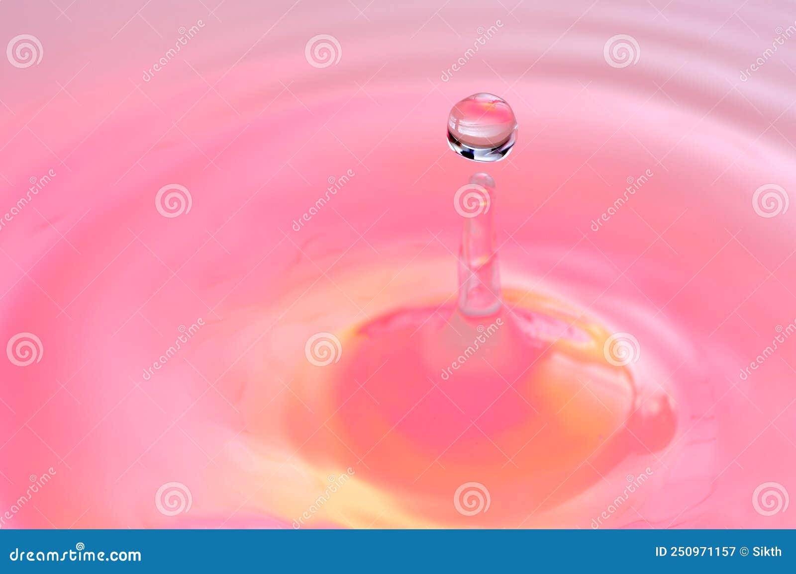 Vibrant Pink Water Splash stock image. Image of splash - 250971157