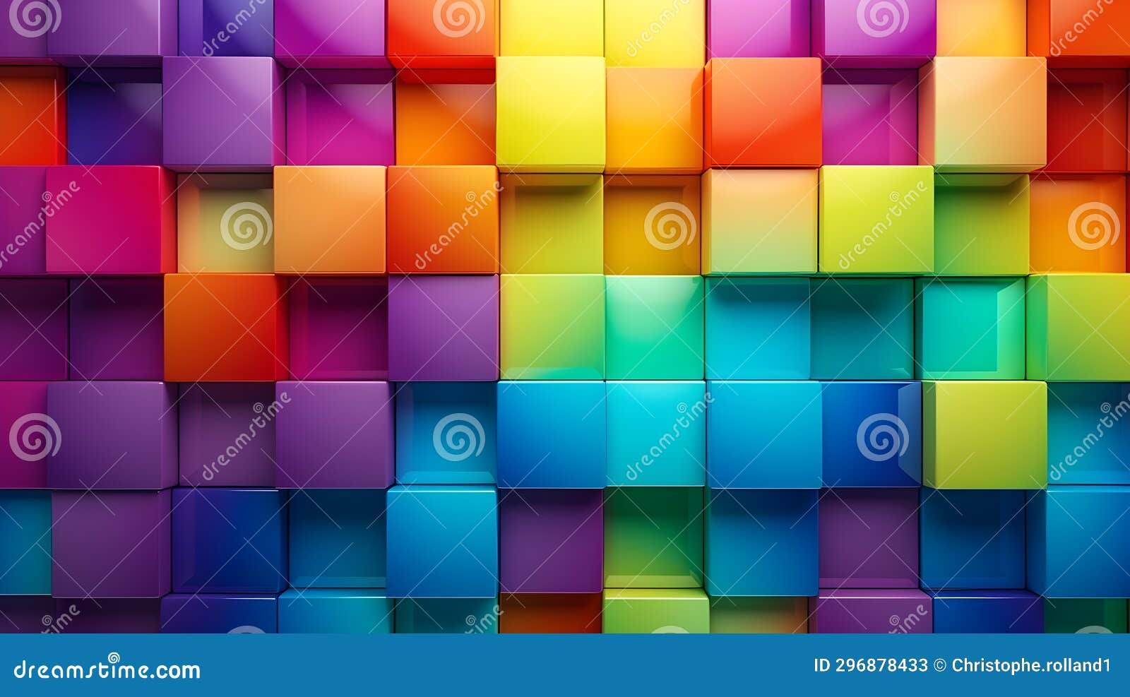 A Vibrant and Playful Wallpaper Design, Made from a Seemingly Endless ...