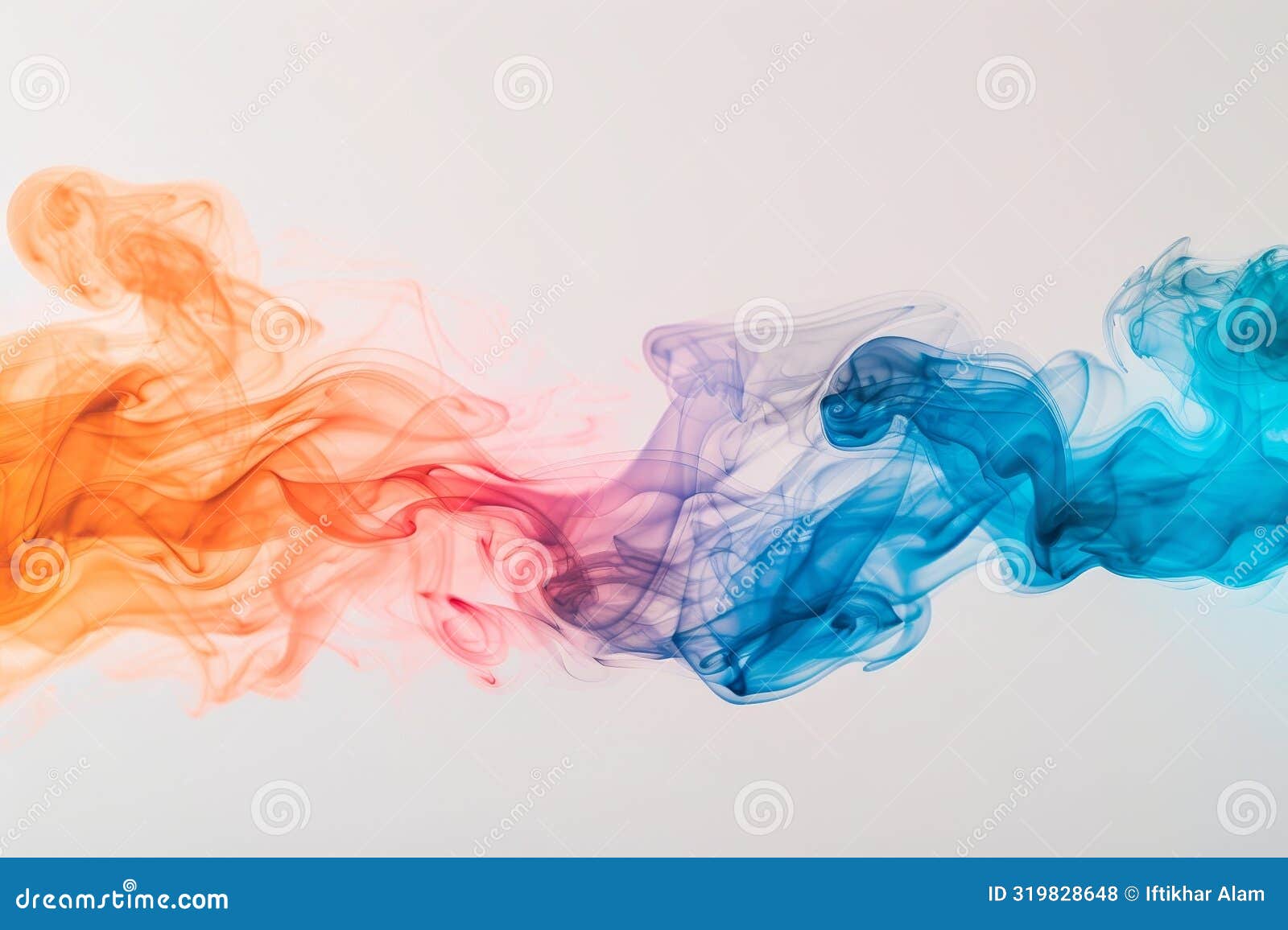 Vibrant Plumes of Colorful Smoke Dispersing in the Air, Creating a ...