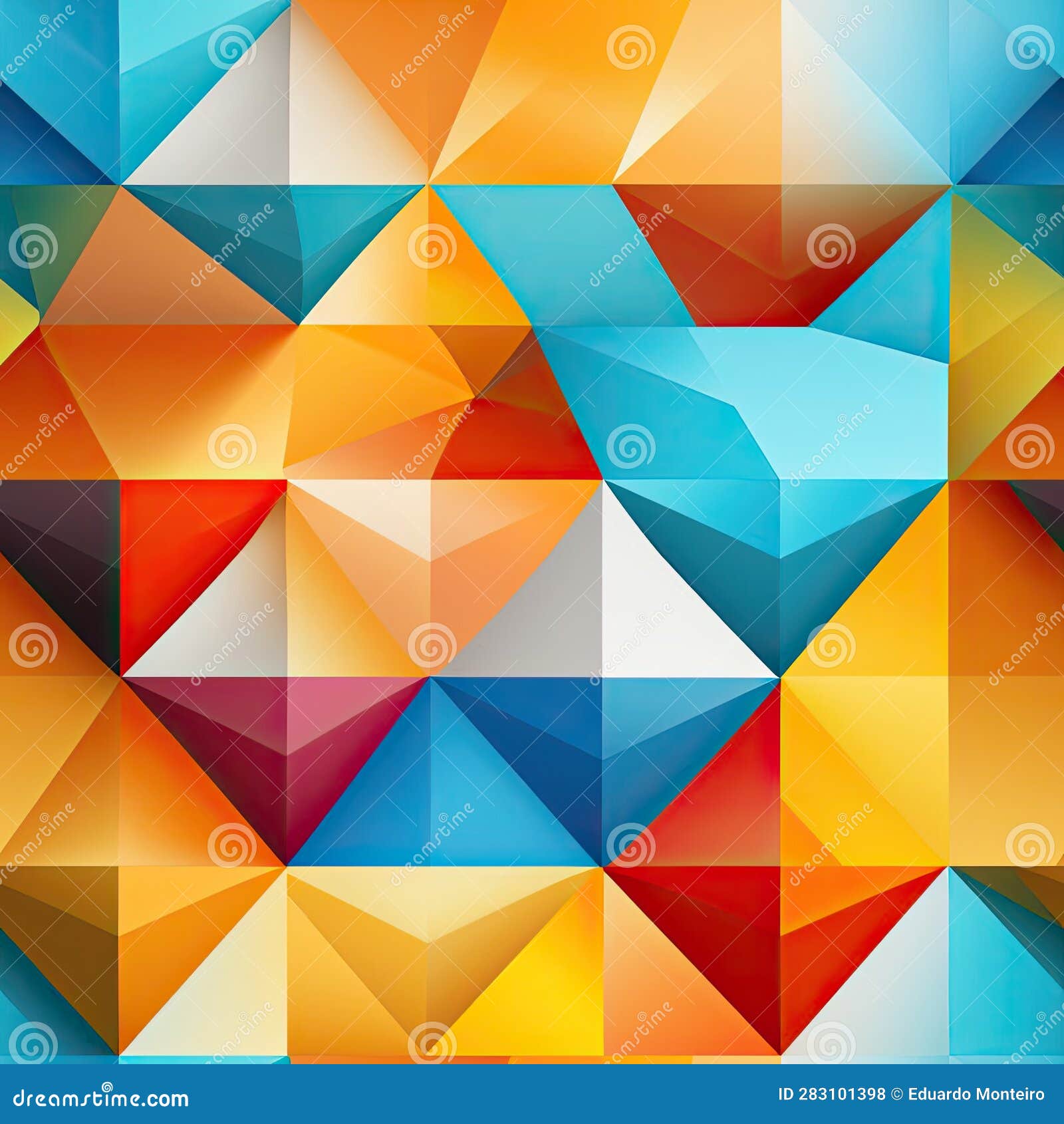 Vibrant Polygonal Wallpaper with Colorful Patterns and Multidimensional ...