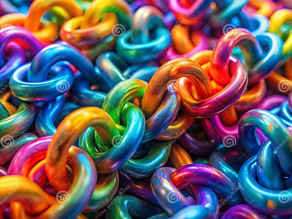 Vibrant Polymer Plastic Abstract a Microscopic Exploration of Colorful ...