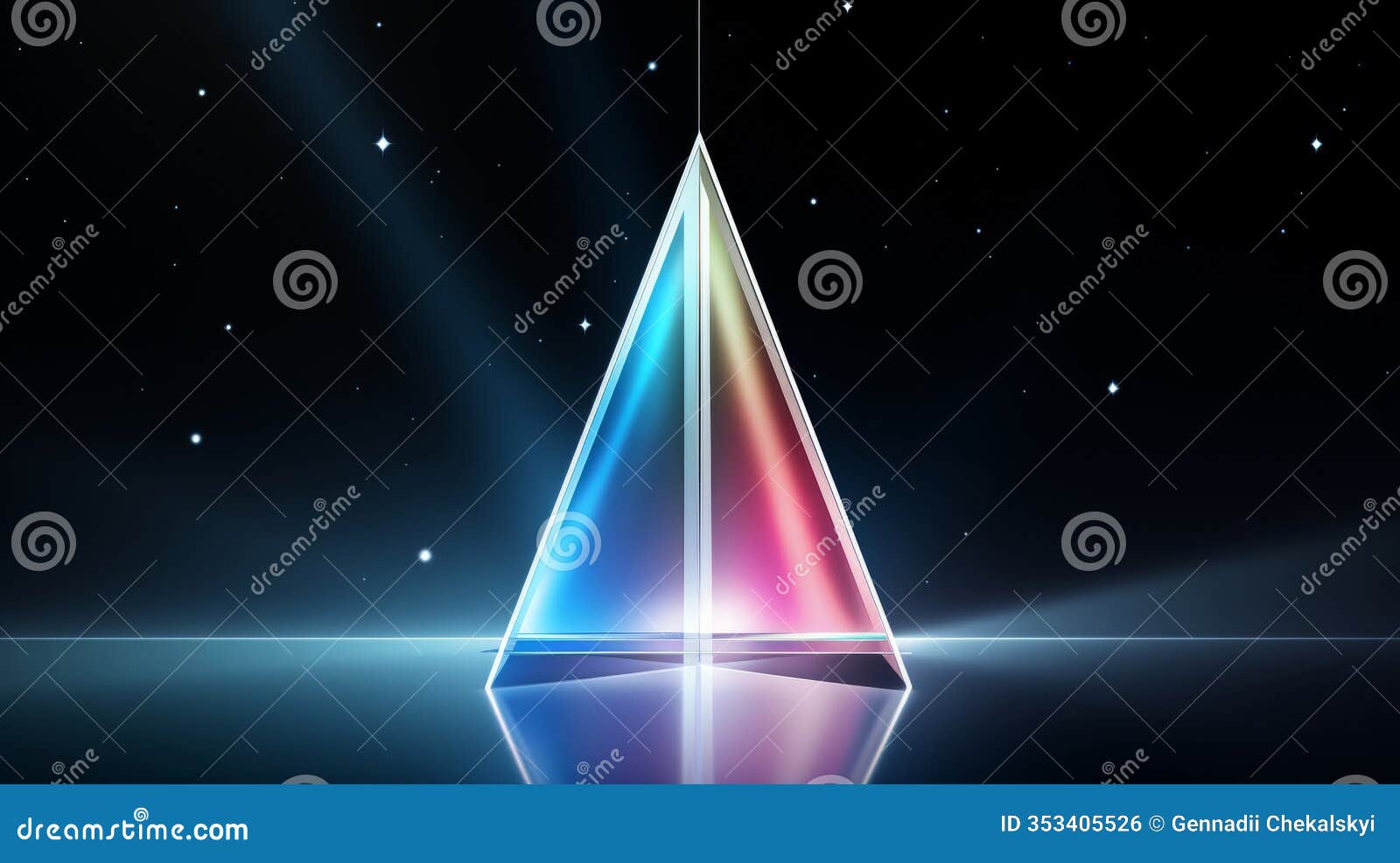 Vibrant Prism Light Leak Overlay On Black Background - Perfect For Creative Design, Event Flyers ...