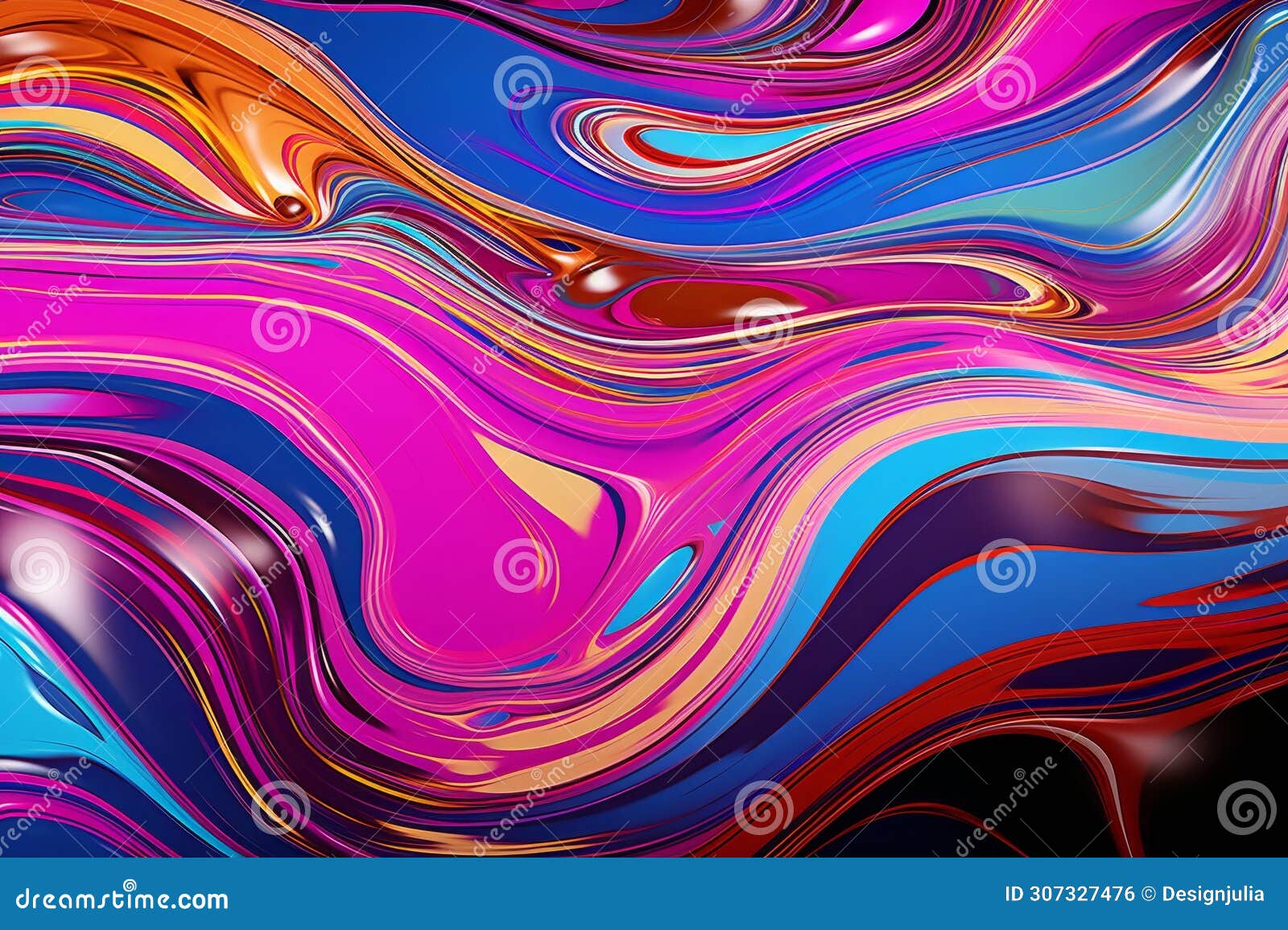 Vibrant Psychedelic Liquid Texture with Slow Diffusion Effect, High ...