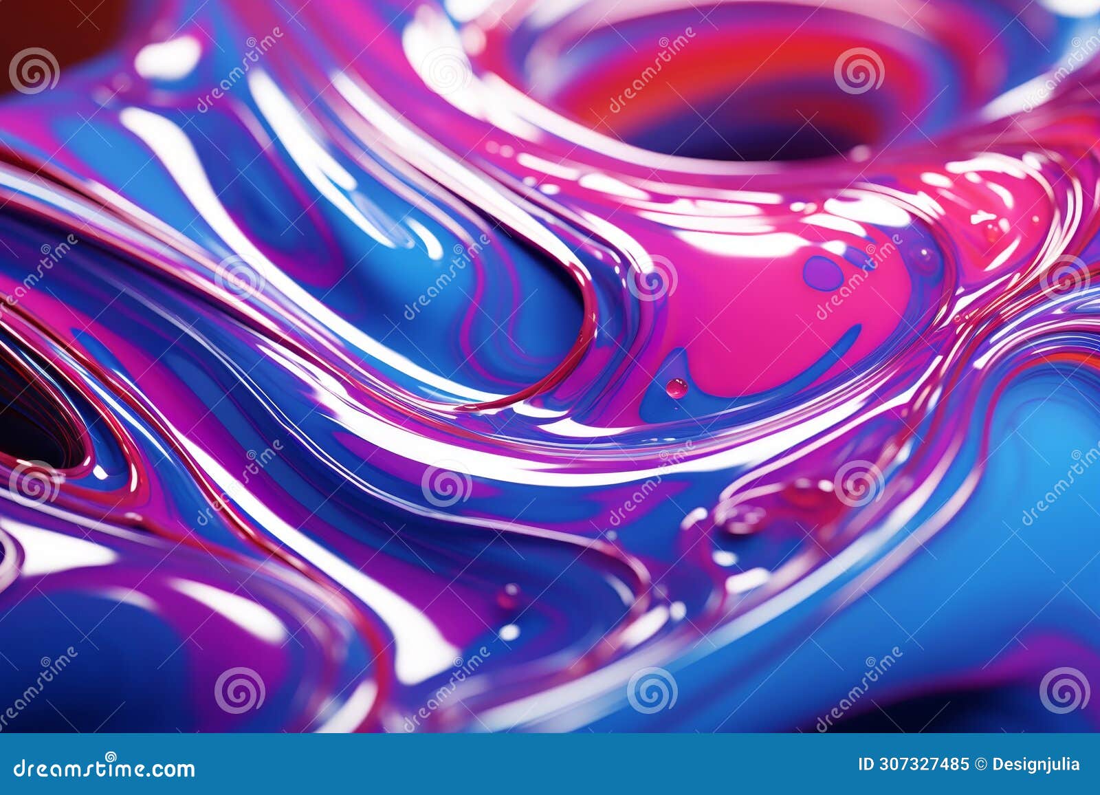 Vibrant Psychedelic Liquid Texture with Slow Diffusion Effect, High ...