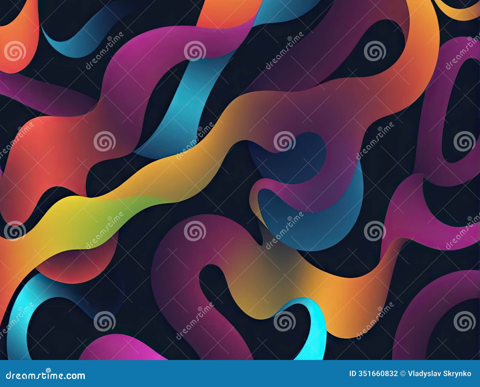 Vibrant Pulsing Particles Flowing Rhythmically in an Energetic Backdrop ...