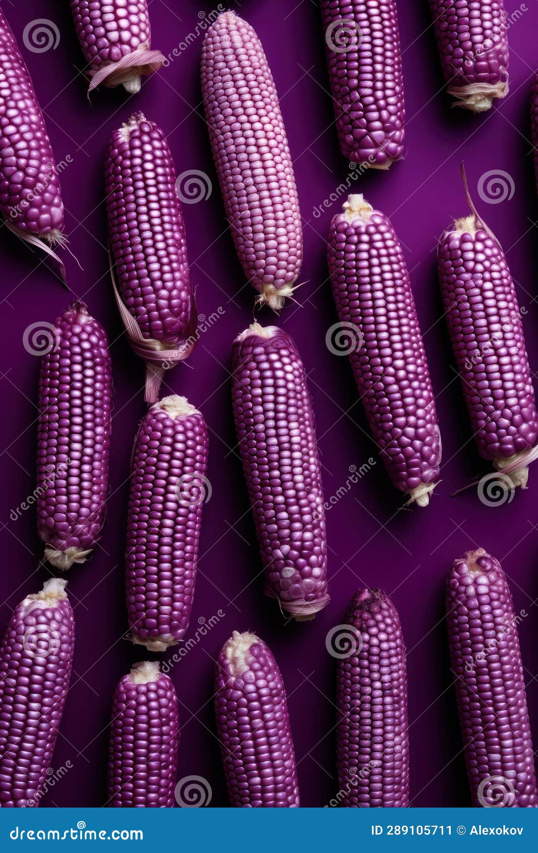 Vibrant Purple Corn on Colorful Background AI Generated Stock ...
