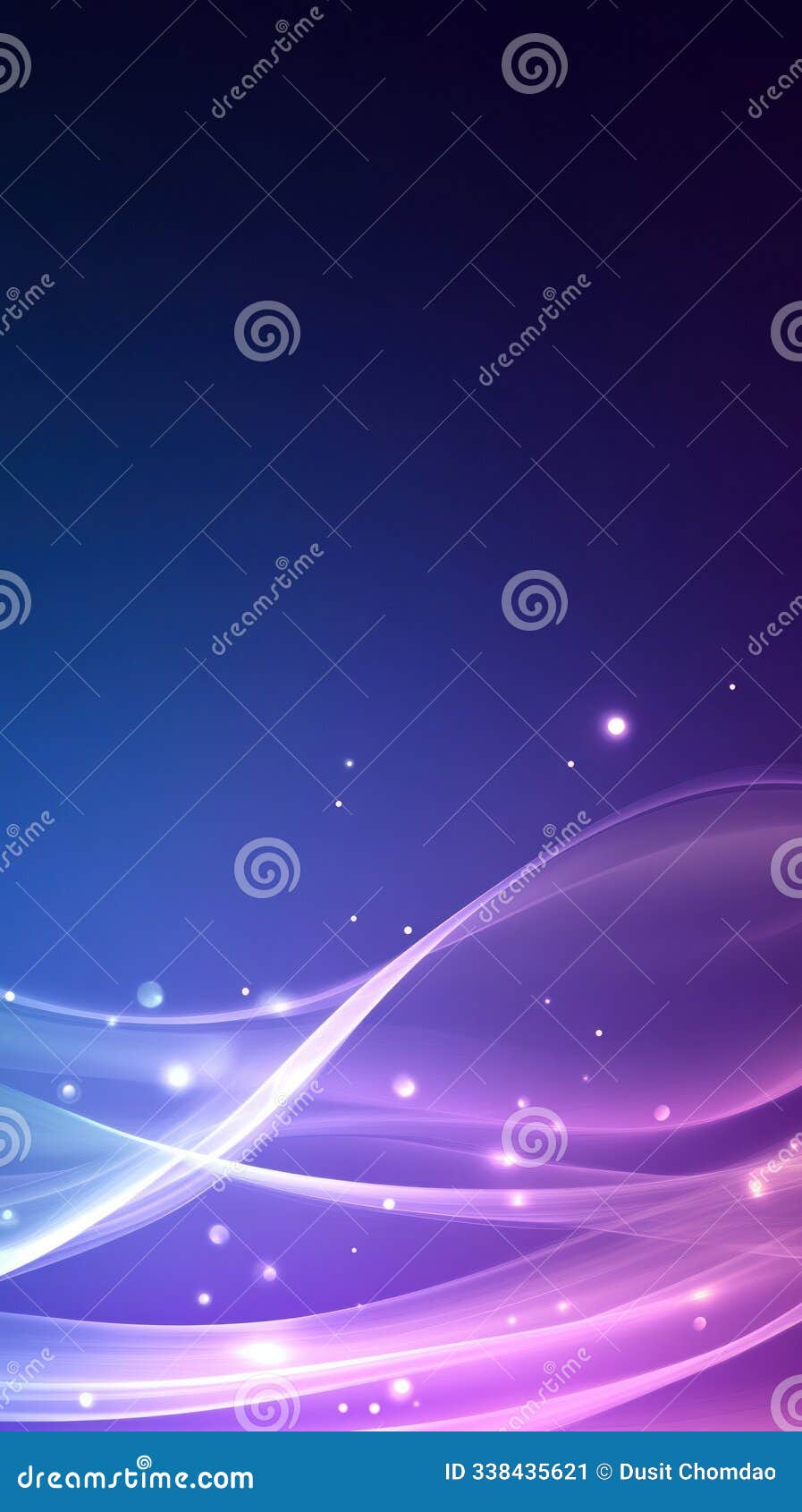 Vibrant Purple Gradient Background with Flowing Waves and Soft Lights ...