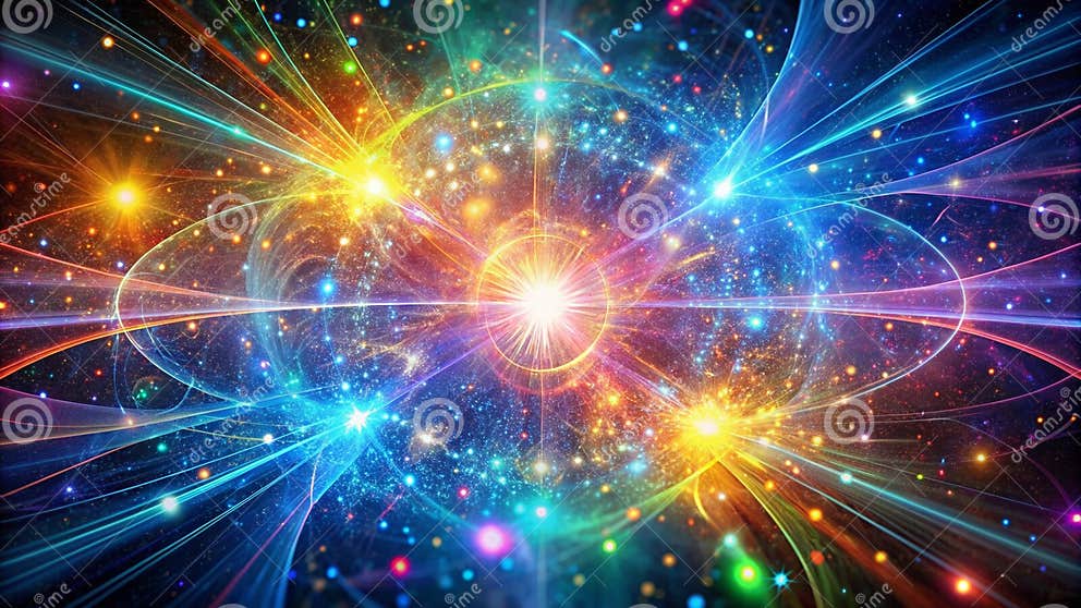 Vibrant Quantum Field Captivating Visualization of Cosmic Energy ...