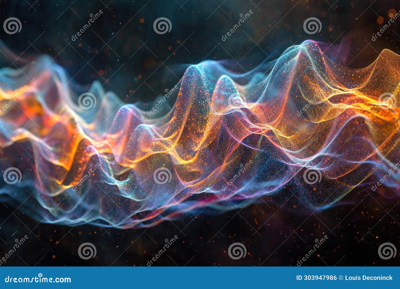 Vibrant Quantum Waveforms Royalty-Free Stock Image | CartoonDealer.com ...