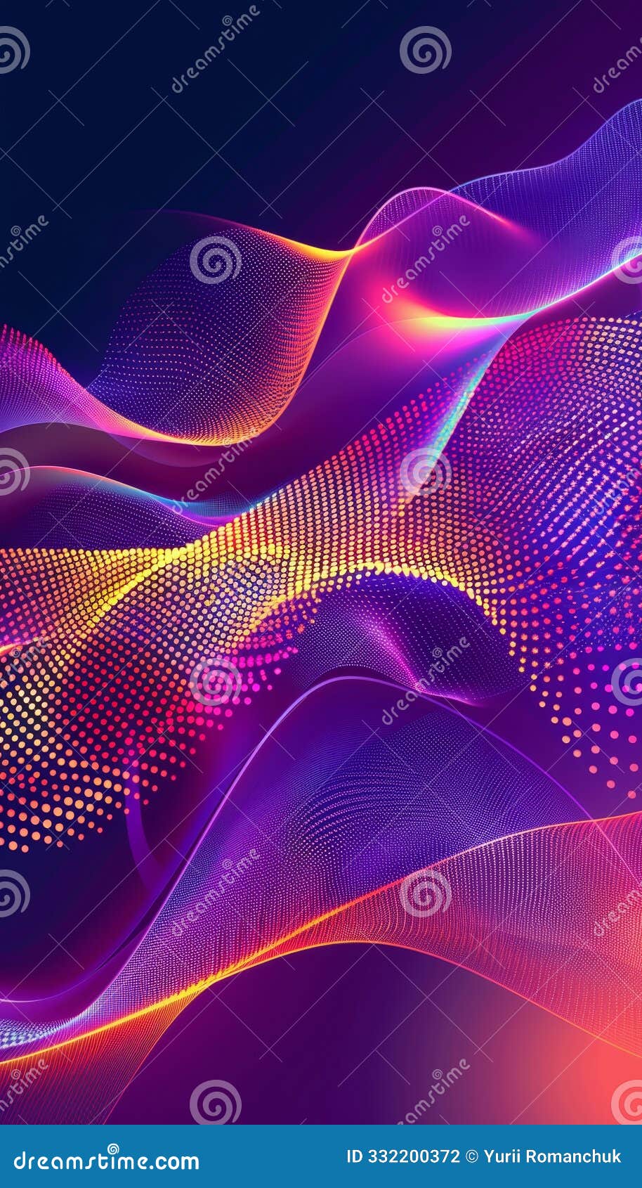 Vibrant Radial Wave Lines Create a Dynamic Scientific Abstract on a ...