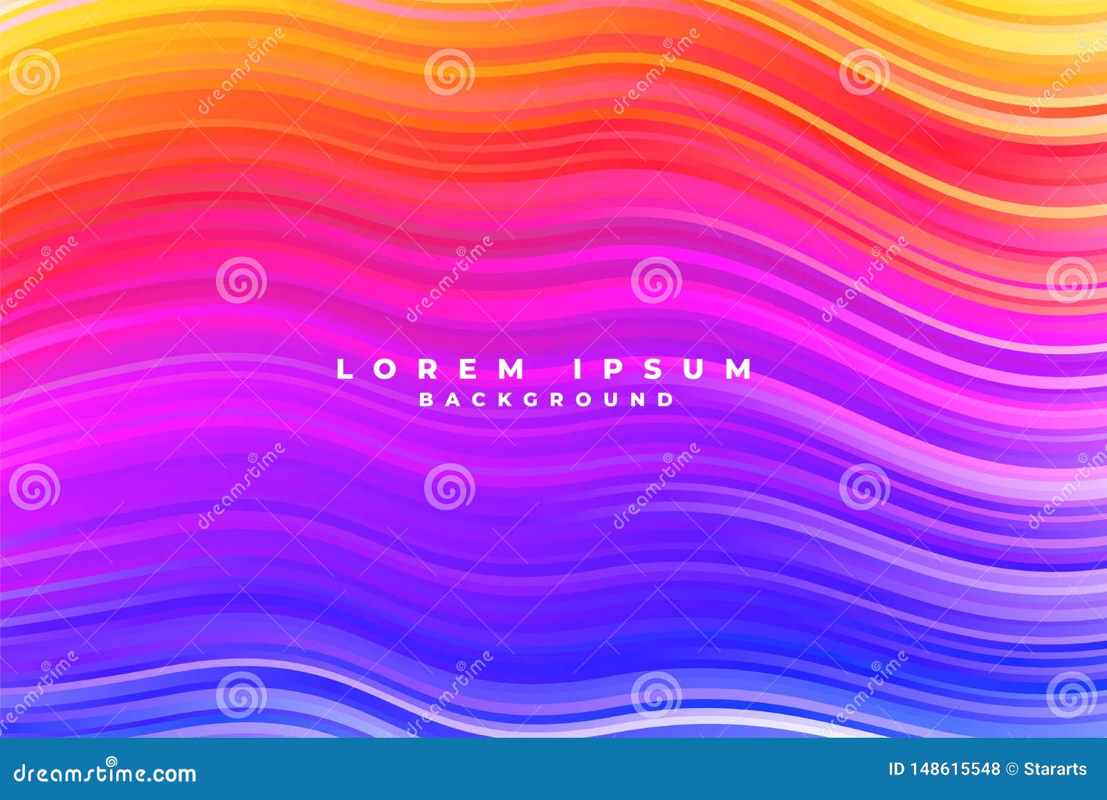 Vibrant Rainbow Color Stripes Background Stock Vector - Illustration of ...