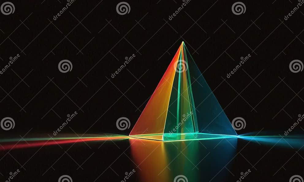 Vibrant, Rainbow-colored Light Beam Originates from Single Point ...