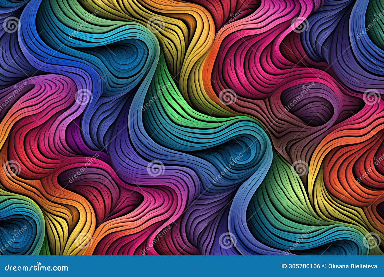Vibrant Rainbow of Psychedelic Patterns and Mesmerizing Optical ...