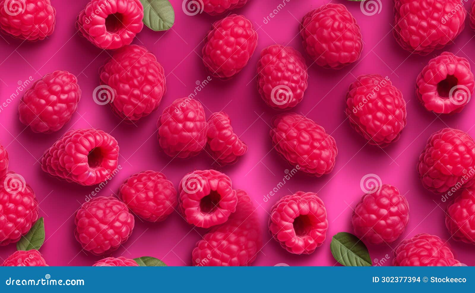 Vibrant Raspberry Pattern on Light Fuchsia Background Stock ...