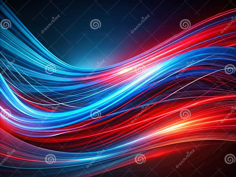 Vibrant Red and Blue Abstract Lines a Dynamic Background for Engaging ...