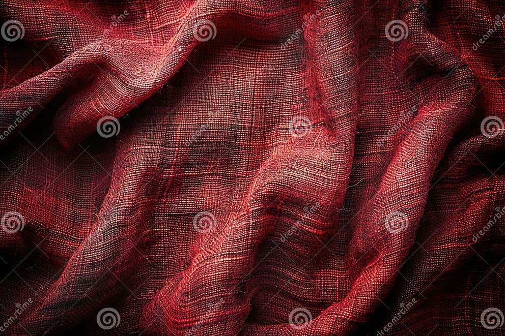 Vibrant Red Canvas Background: Textured Artistic Stock Illustration ...