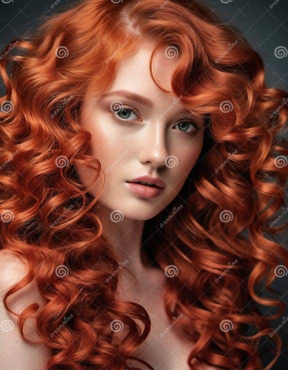 Vibrant Red Curls Glisten Beautifully in Natural Light, Revealing ... Vibrant Red Curls Glisten Beautifully in Natural Light, Revealing ...