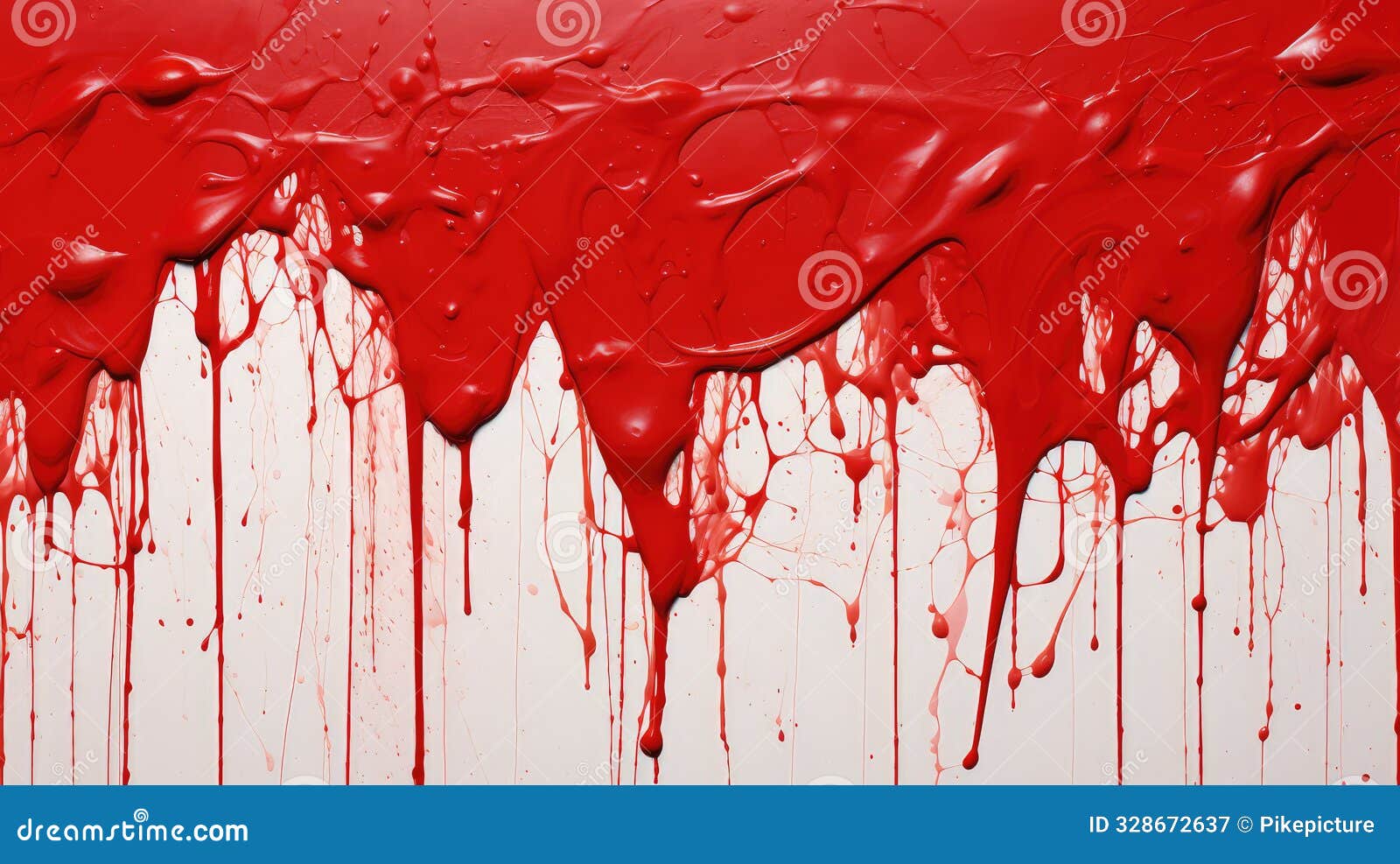 Vibrant red dripping paint stock illustration. Illustration of creative ...