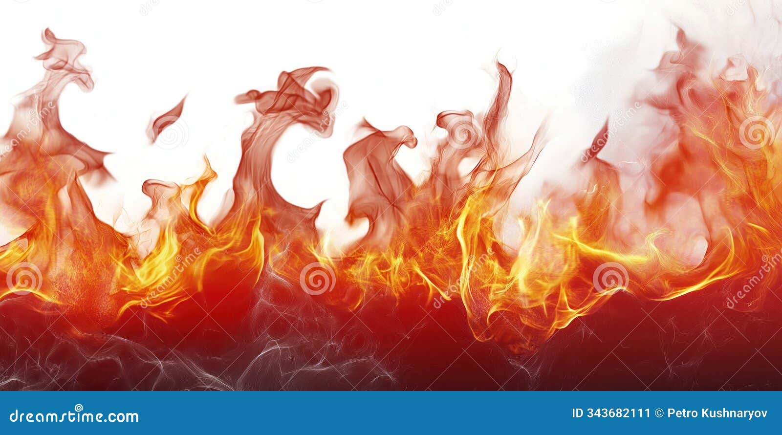 Vibrant Red Fire, Digital Art Style, Lines, Gradient Effect, Depth ...