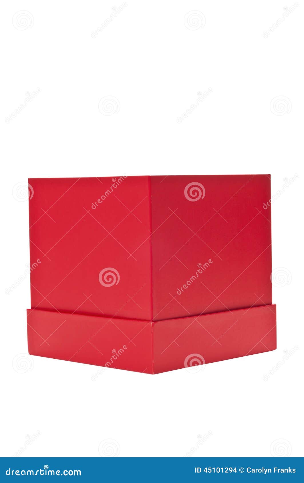 Vibrant Red Gift Box stock photo. Image of gift, decorate - 45101294