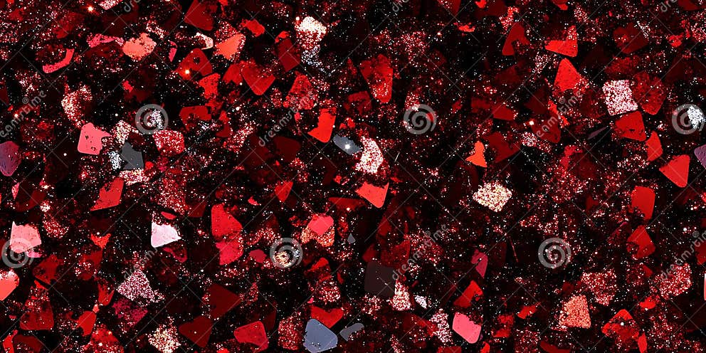 Vibrant Red Glimmering Texture with Sparkling Elements in Seamless ...