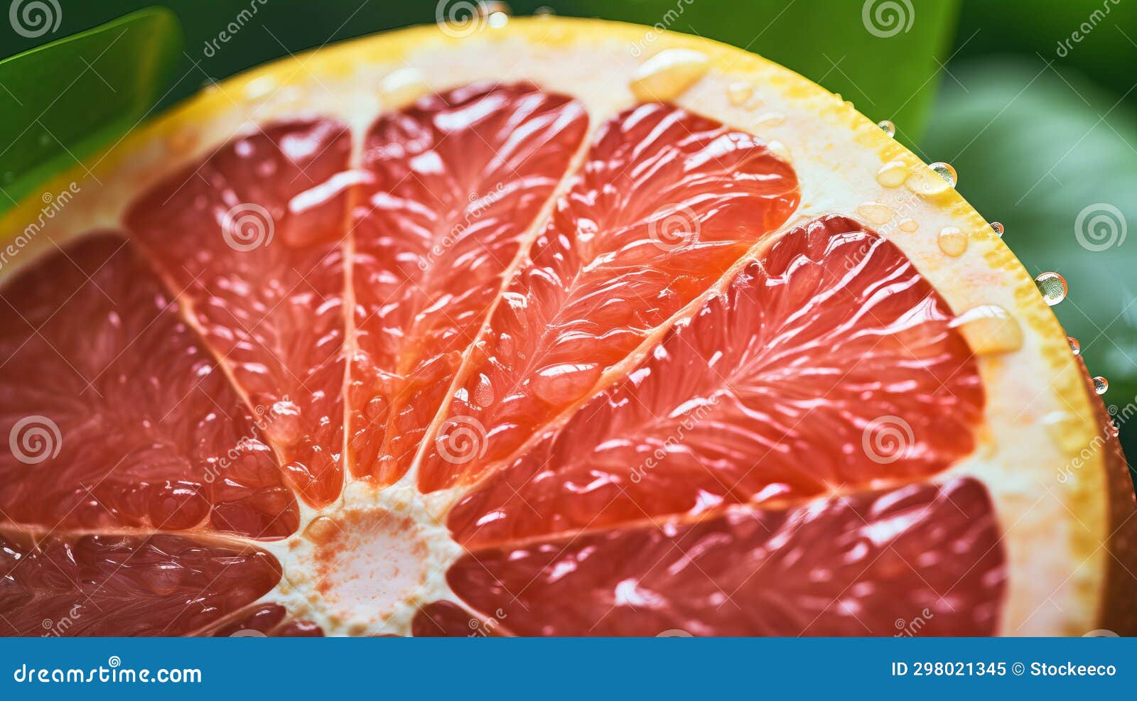 Vibrant Grapefruit: Organic Shapes and Vibrant Colors in Nature Stock ...